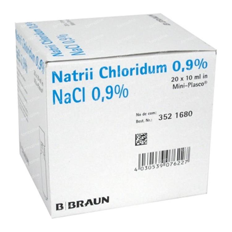Braun natriumchloride (NaCl) 0,9% Mini Plasco 20x10 ml - Medident ...